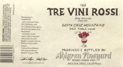 California Wine Labels on Rick's WineSite