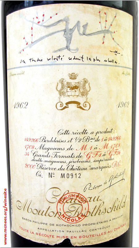 Chateau Mouton Rothschild Label Artist Matta